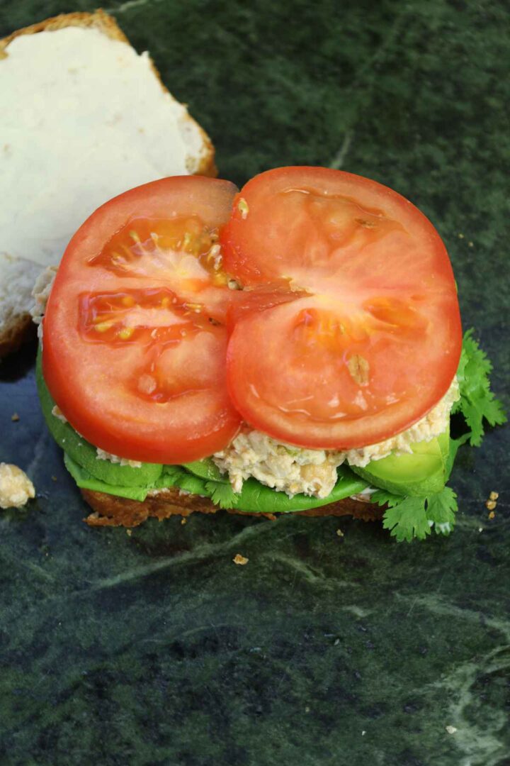 Chickpea Salad Sandwich - Grumpy's Honeybunch