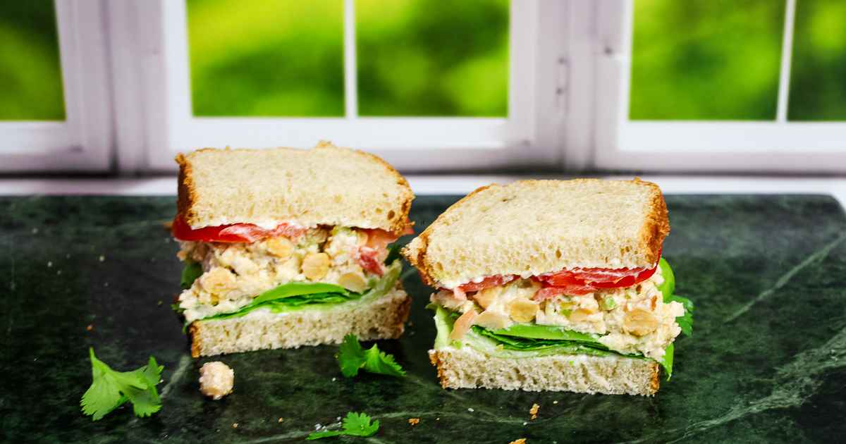 Chickpea Salad Sandwich - Grumpy's Honeybunch