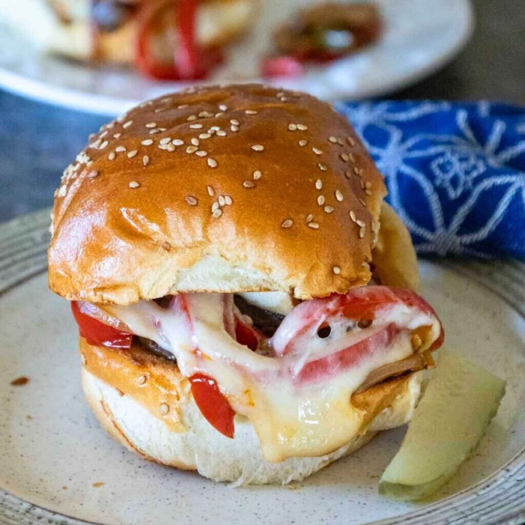 Sausage and Peppers Sandwich - Grumpy's Honeybunch