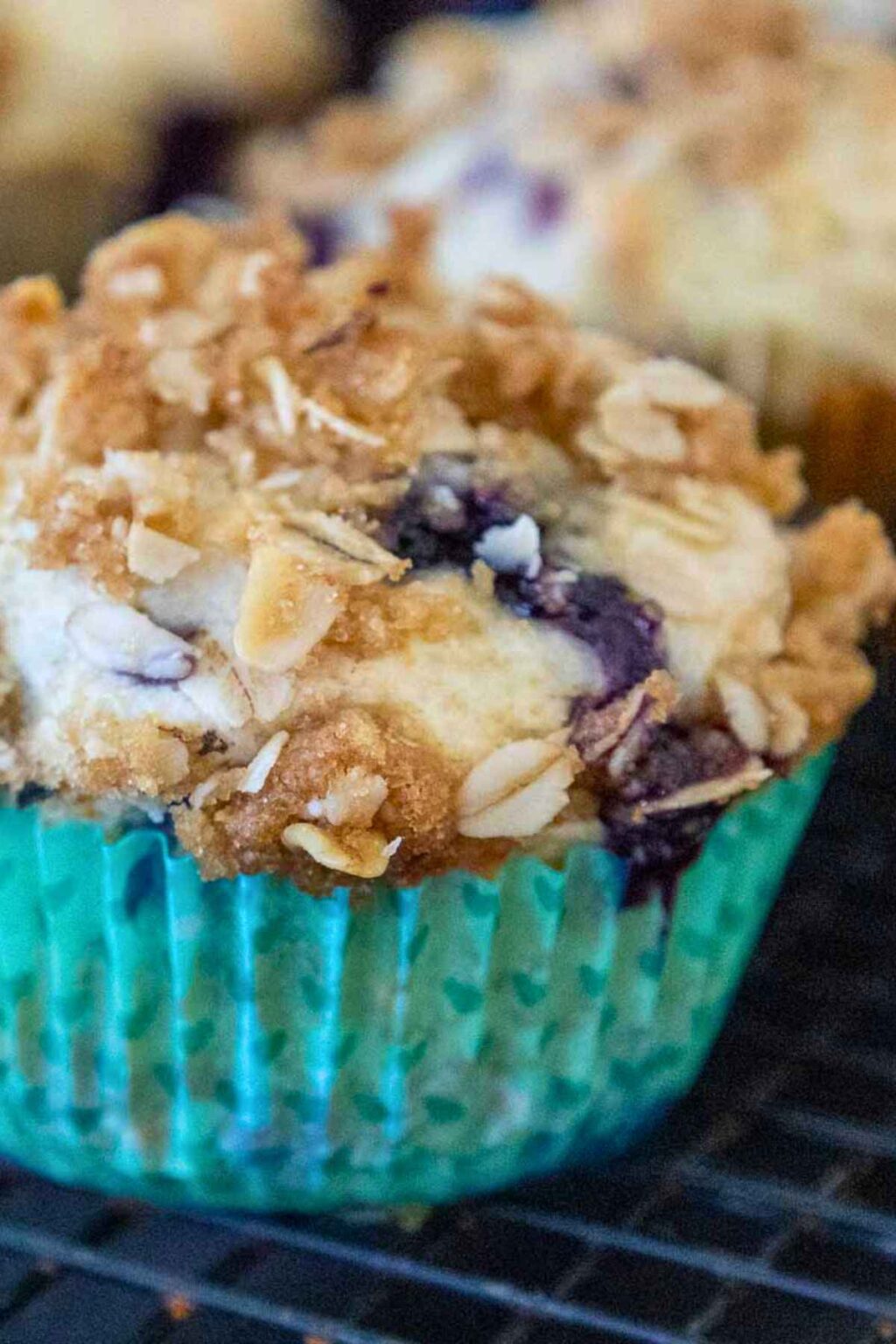 Blueberry Lavender Muffins with Crumb Topping - Grumpy's Honeybunch