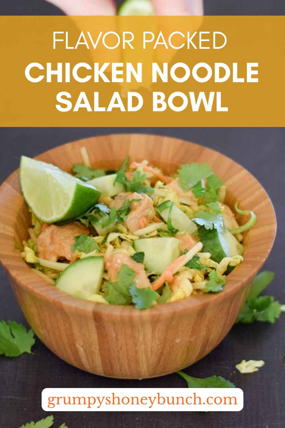 Chicken Noodle Salad Bowl - Grumpy's Honeybunch