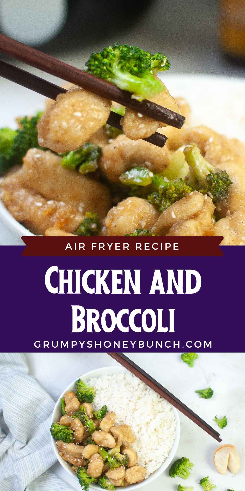 Air Fryer Chicken and Broccoli - Grumpy's Honeybunch
