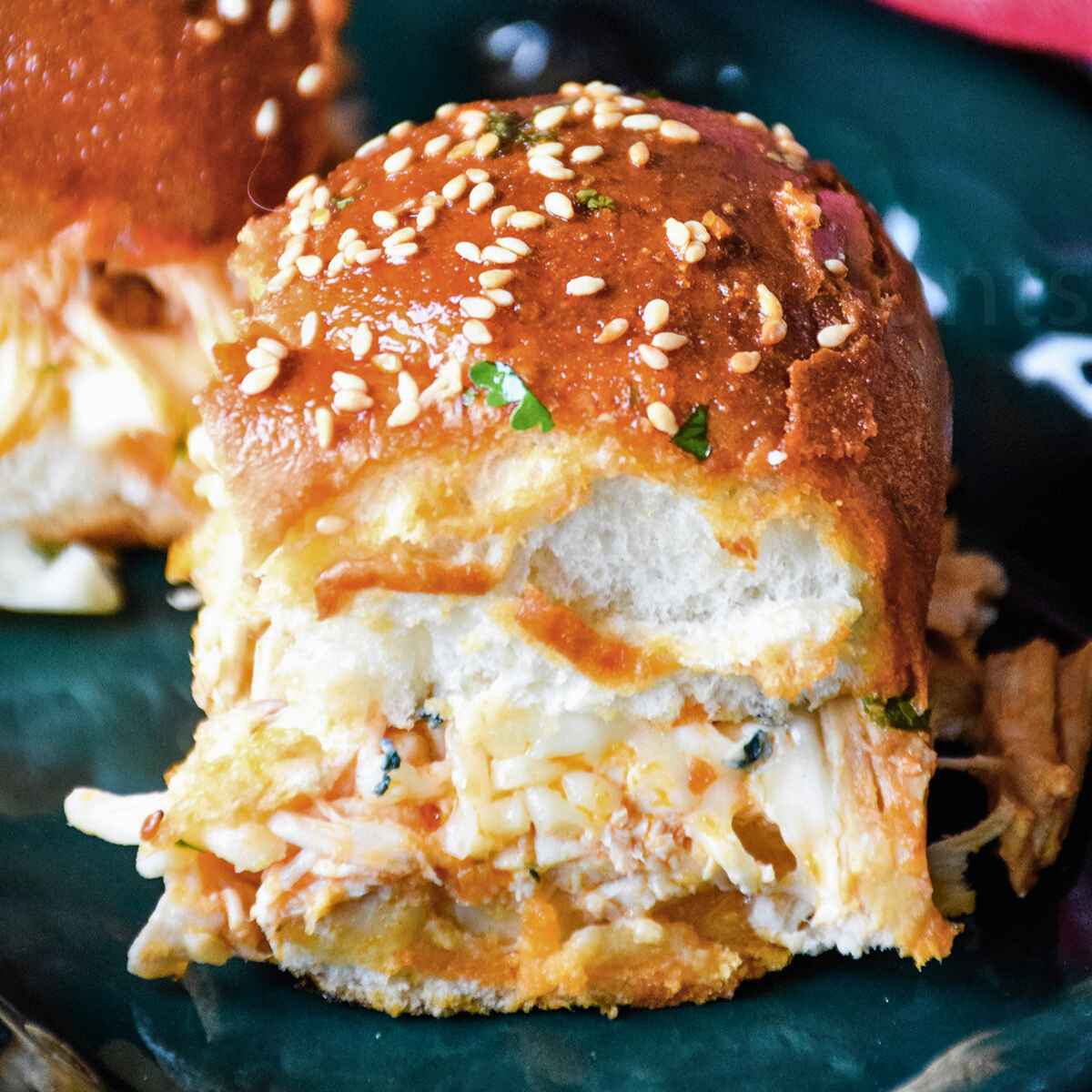 Buffalo Chicken Sliders - Grumpy's Honeybunch