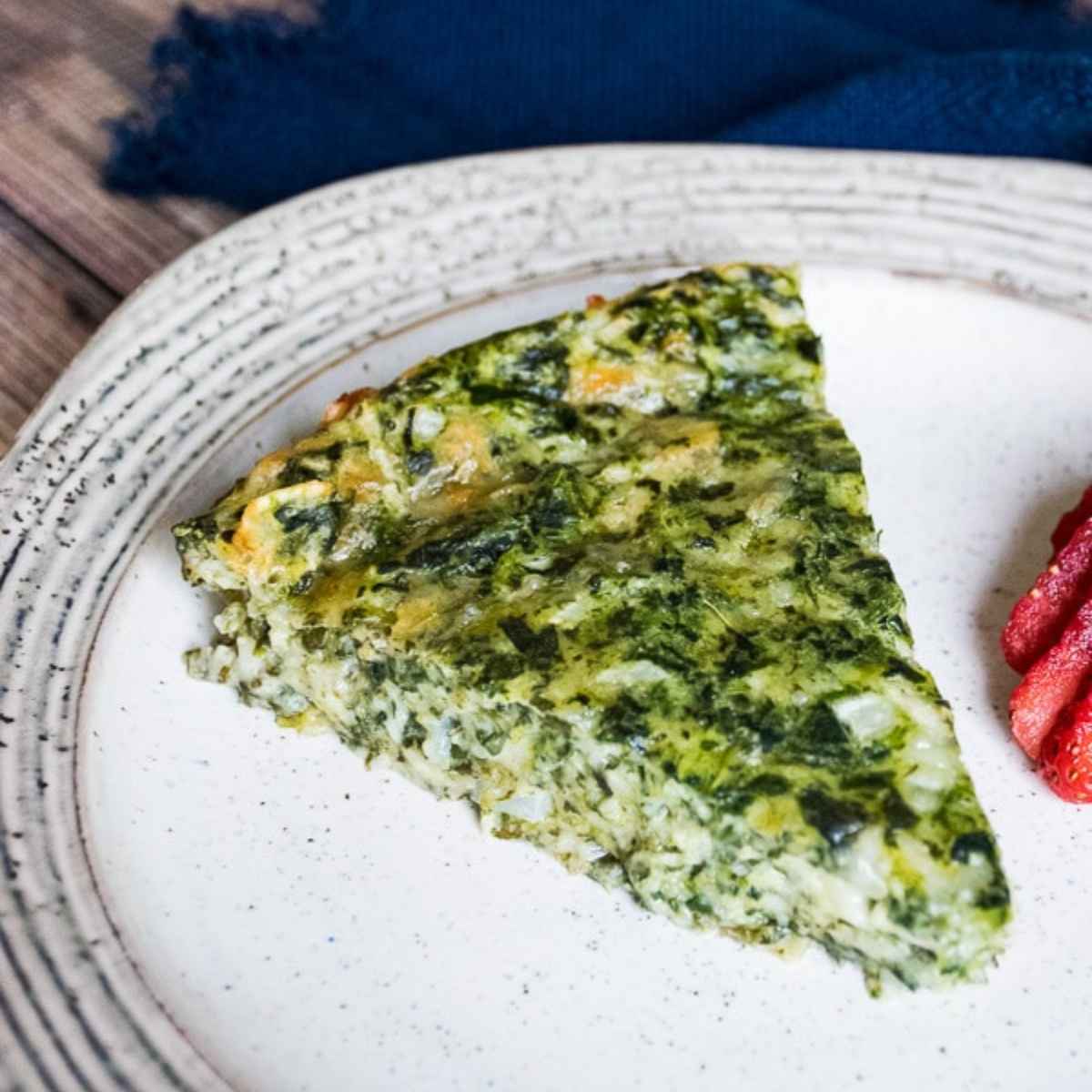 Crustless Spinach Quiche recipe - Grumpy's Honeybunch