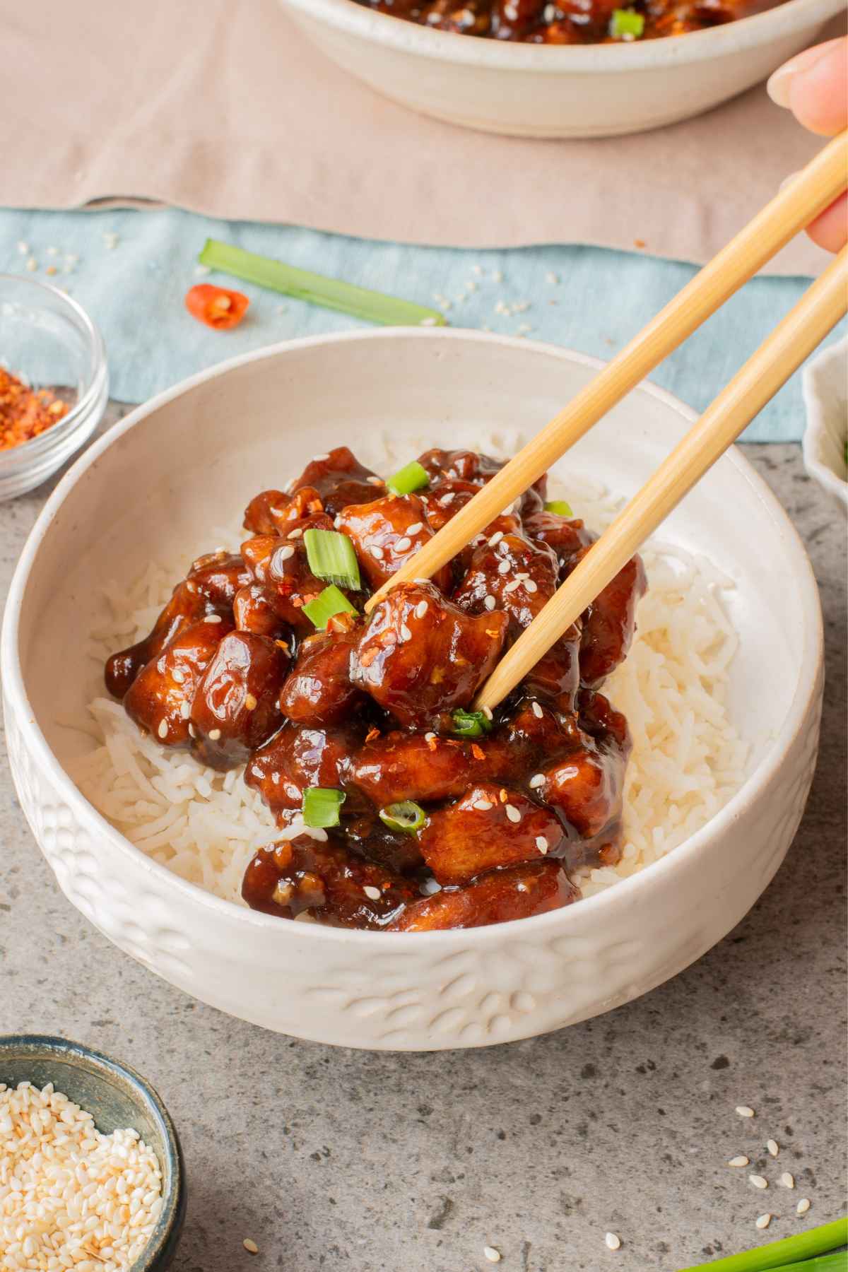 Air Fryer General Tso Chicken - Grumpy's Honeybunch